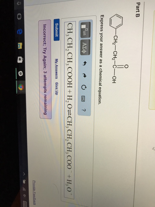 Solved Part B CH CH2- C- OH Express your answer as a | Chegg.com