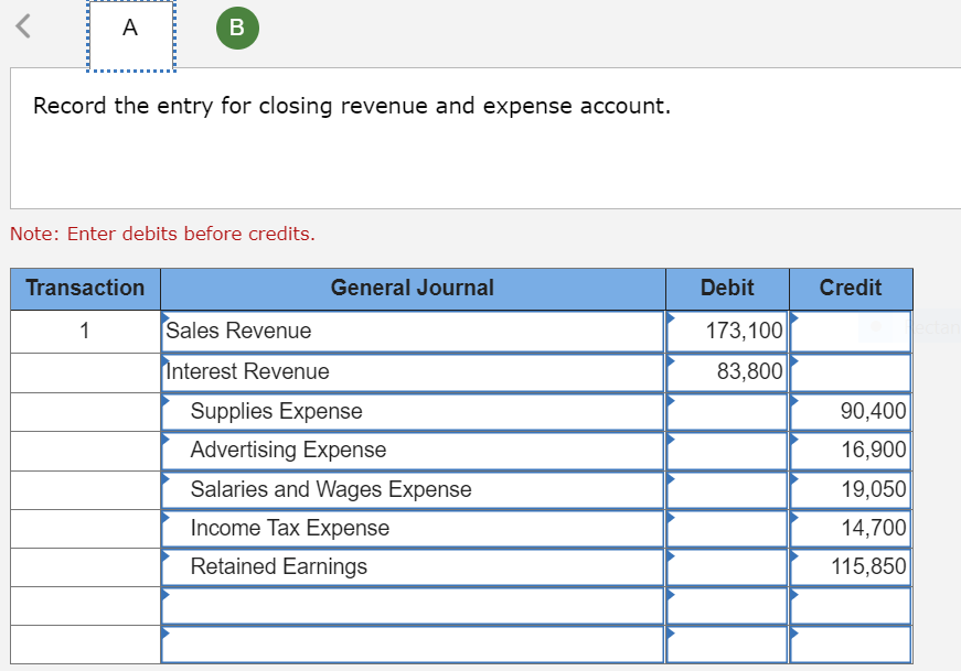 Solved A B Record the entry for closing dividend account. | Chegg.com