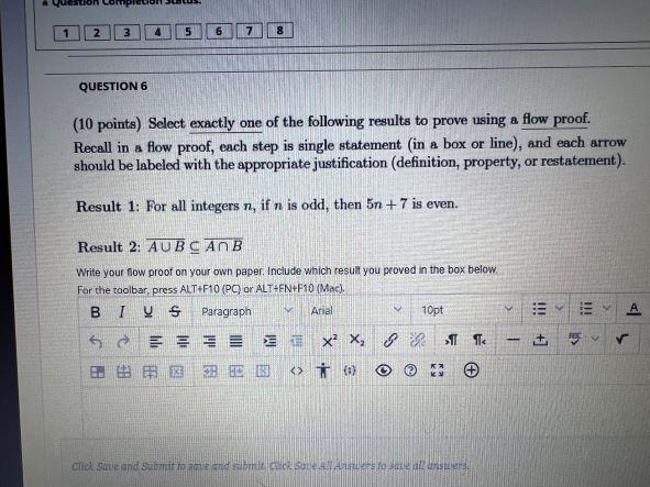 Solved (10 points) Select exactly one of the following | Chegg.com