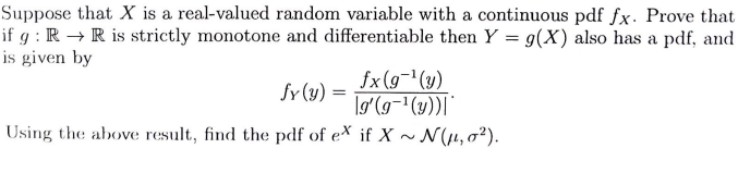 Solved Suppose that X is a real-valued random variable with | Chegg.com