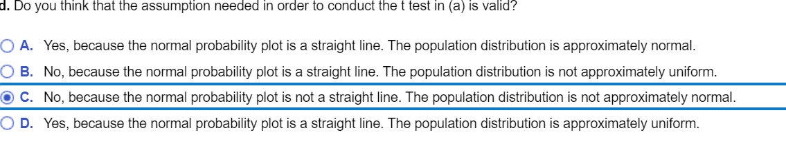 Solved Normal probability Normal probability plot Normal | Chegg.com