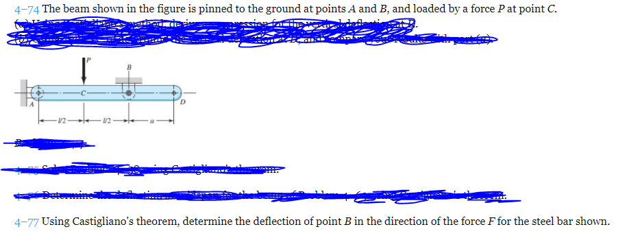 Solved 4-74 The beam shown in the figure is pinned to the | Chegg.com