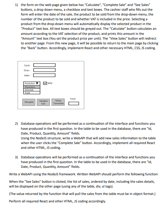 1) the form on the web page given below has | Chegg.com