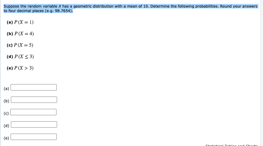 Solved Suppose the random variable X has a geometric | Chegg.com