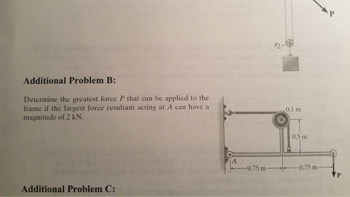 Solved Determine The Greatest Force P That Can Be Applied To