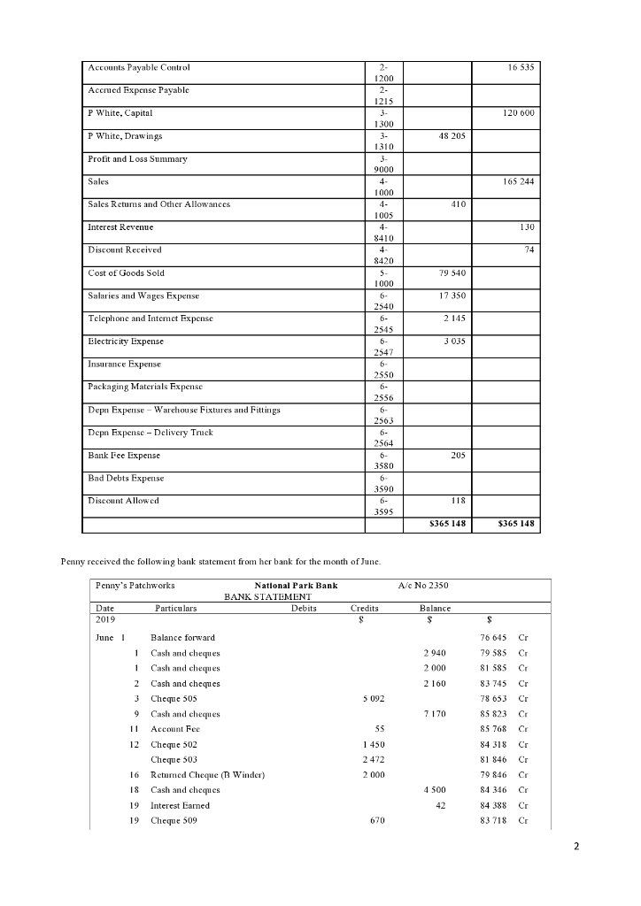 Prepare Trial Balance , Balance Reconciliation | Chegg.com