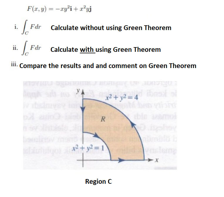 Solved F(x, y) = -ry’i + r’yj i. so Fdr Calculate without | Chegg.com