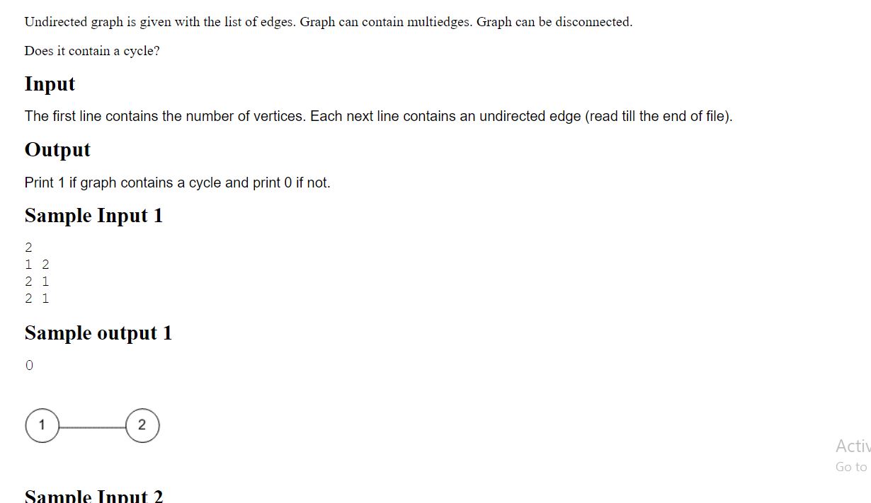 Solved Undirected graph is given with the list of edges. | Chegg.com