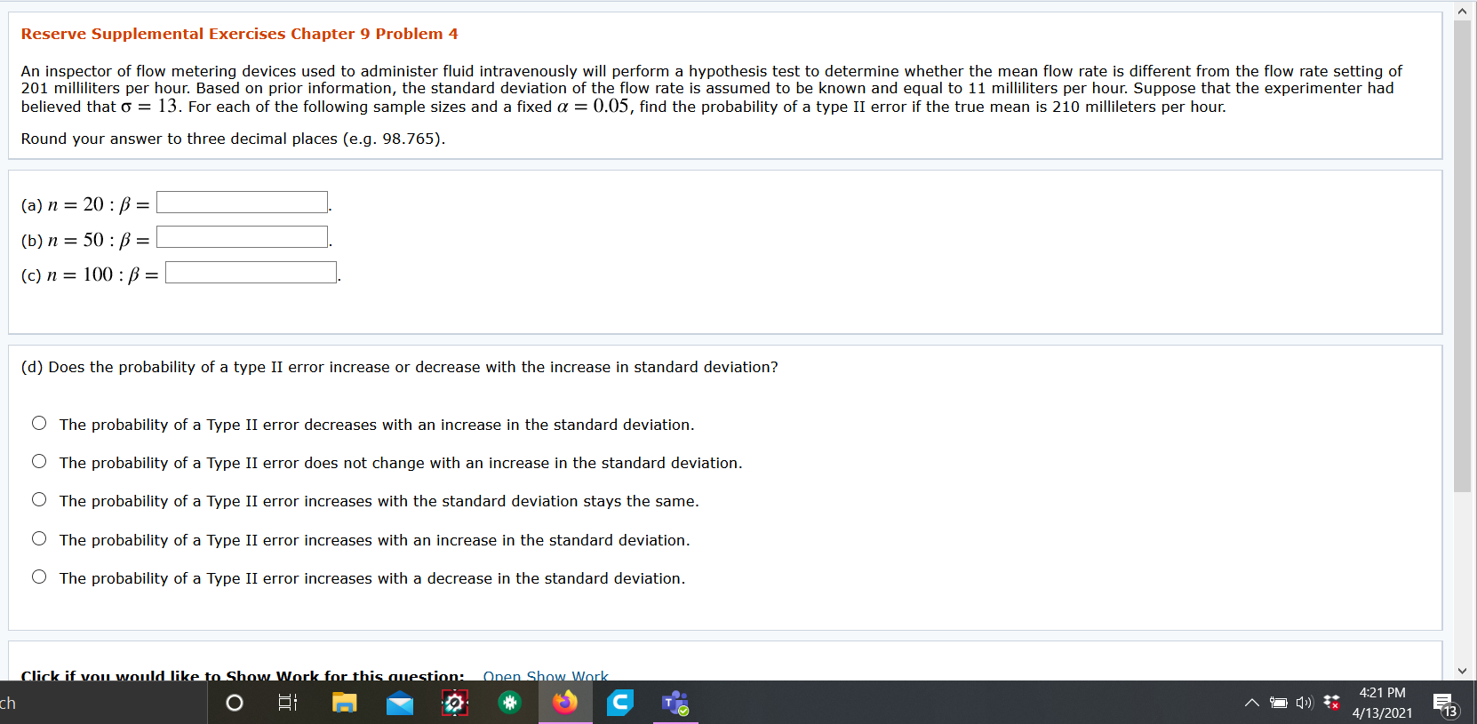 Solved Reserve Supplemental Exercises Chapter 9 Problem 4 An | Chegg.com