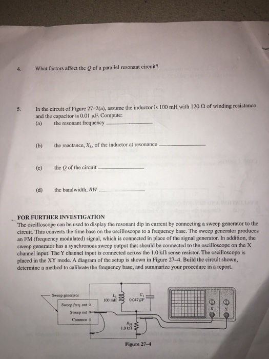Solved Parallel Resonance READING Text, Sections 13-5 | Chegg.com