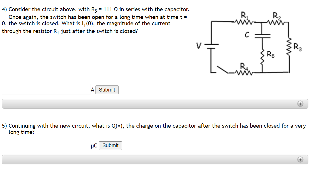 Solved Two Loop RC Circuit 1 1 2 3 4 5 R A circuit is | Chegg.com