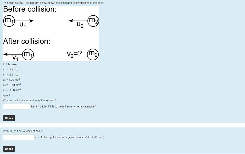 Solved Two balls collide. The diagram below shows the | Chegg.com