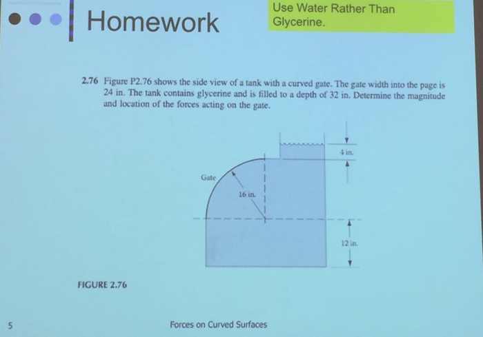 Solved Figure P2.76 shows the side view of a tank with a | Chegg.com