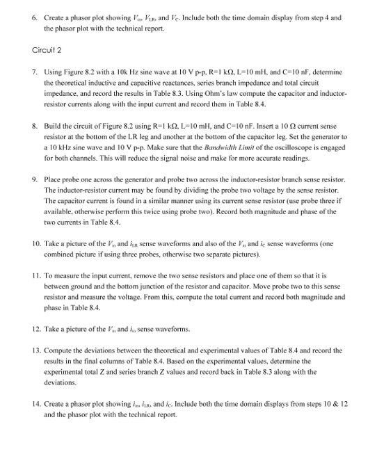 Solved Schematics Procedure Circuit 1 1. Using Figure 8.1 | Chegg.com