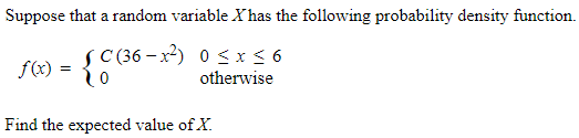 Solved Suppose that a random variable Xhas the following | Chegg.com