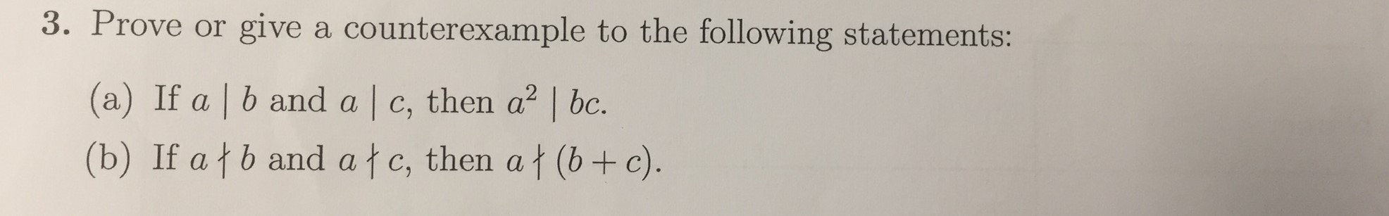 Solved 3. Prove or give a counterexample to the following | Chegg.com