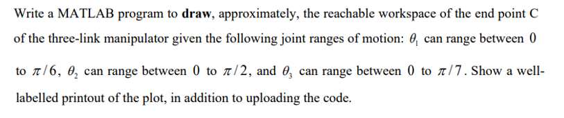Consider the three-link manipulator shown in Figure | Chegg.com