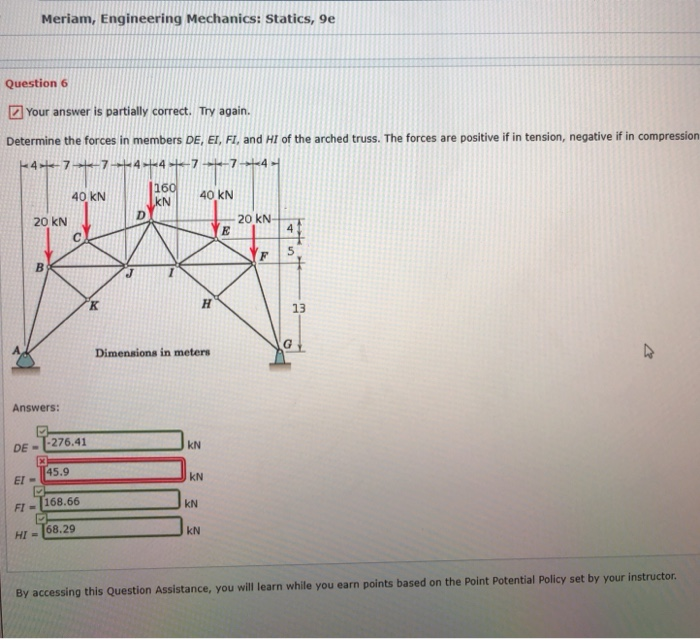 Solved Meriam, Engineering Mechanics: Statics, 9e Question 6 | Chegg.com