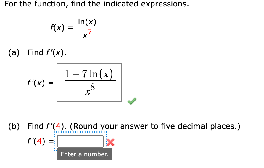 Solved For the function, find the indicated expressions. | Chegg.com