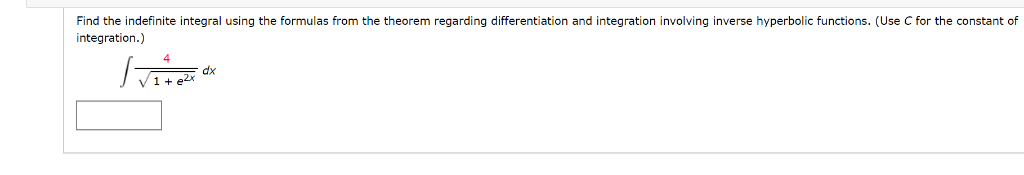 Solved Find the indefinite integral using the formulas from | Chegg.com