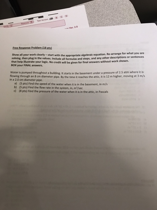 Solved Show all your work clearly - start with the | Chegg.com