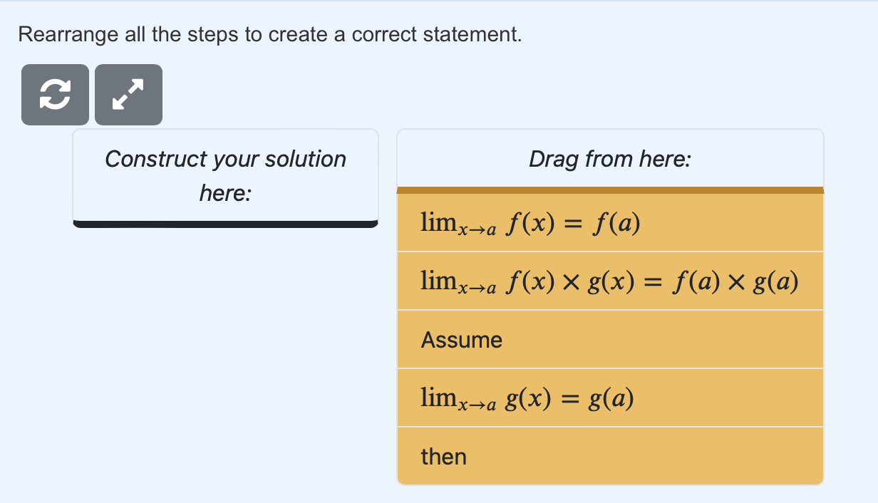 Solved Rearrange all the steps to create a correct | Chegg.com