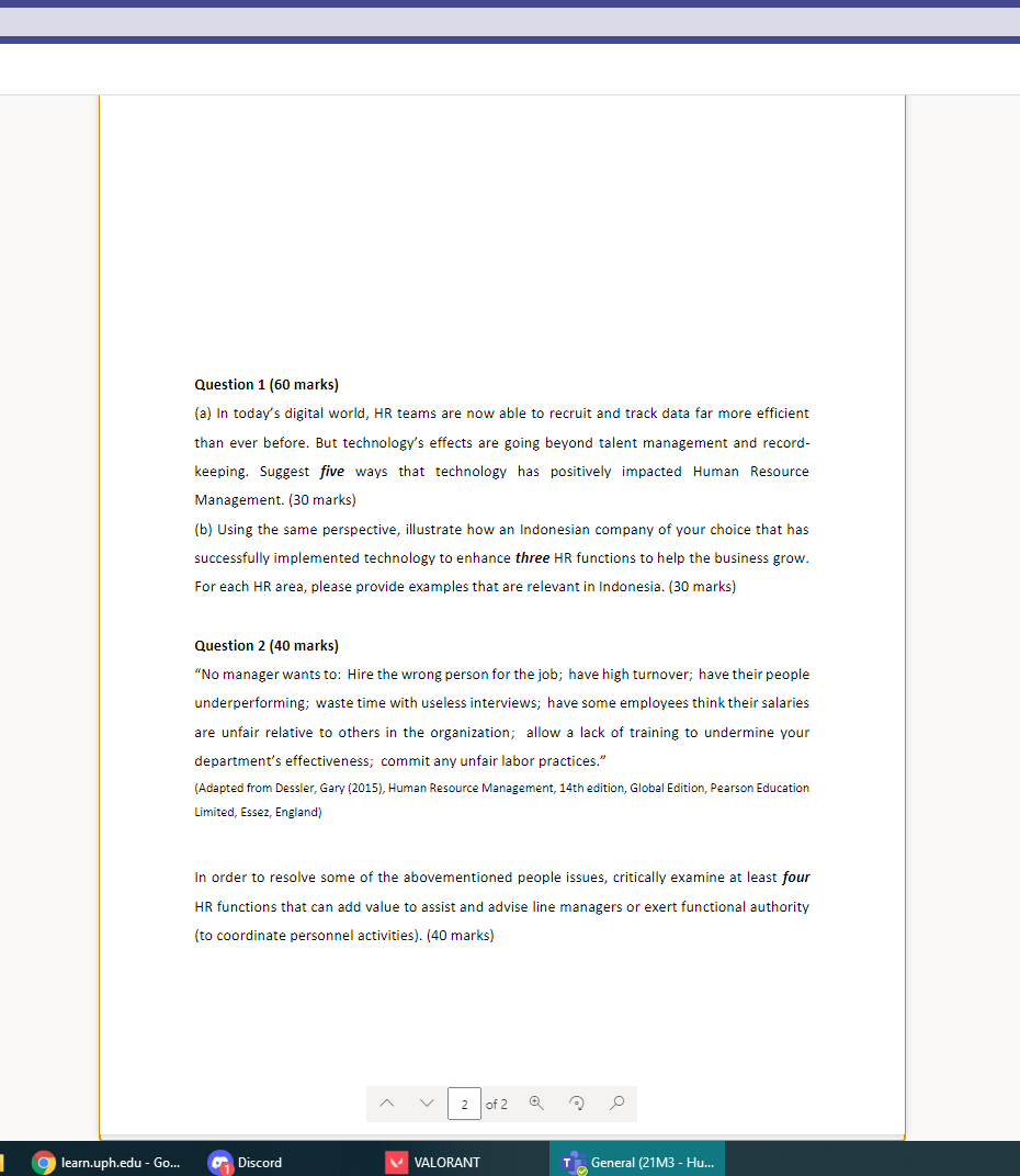 Solved Question 1 (60 marks) (a) In today's digital world, | Chegg.com