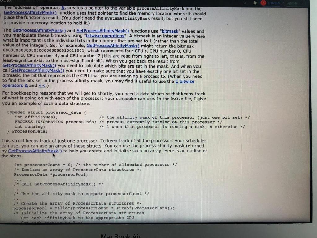 Operating Systems Spring, 2021 For this assignment | Chegg.com