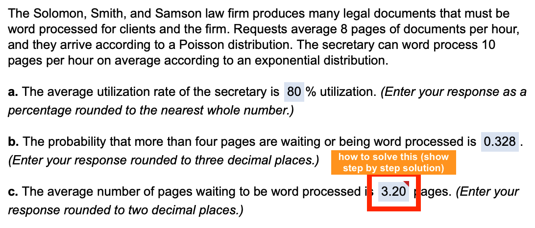 Solved please show how to solve part c | Chegg.com
