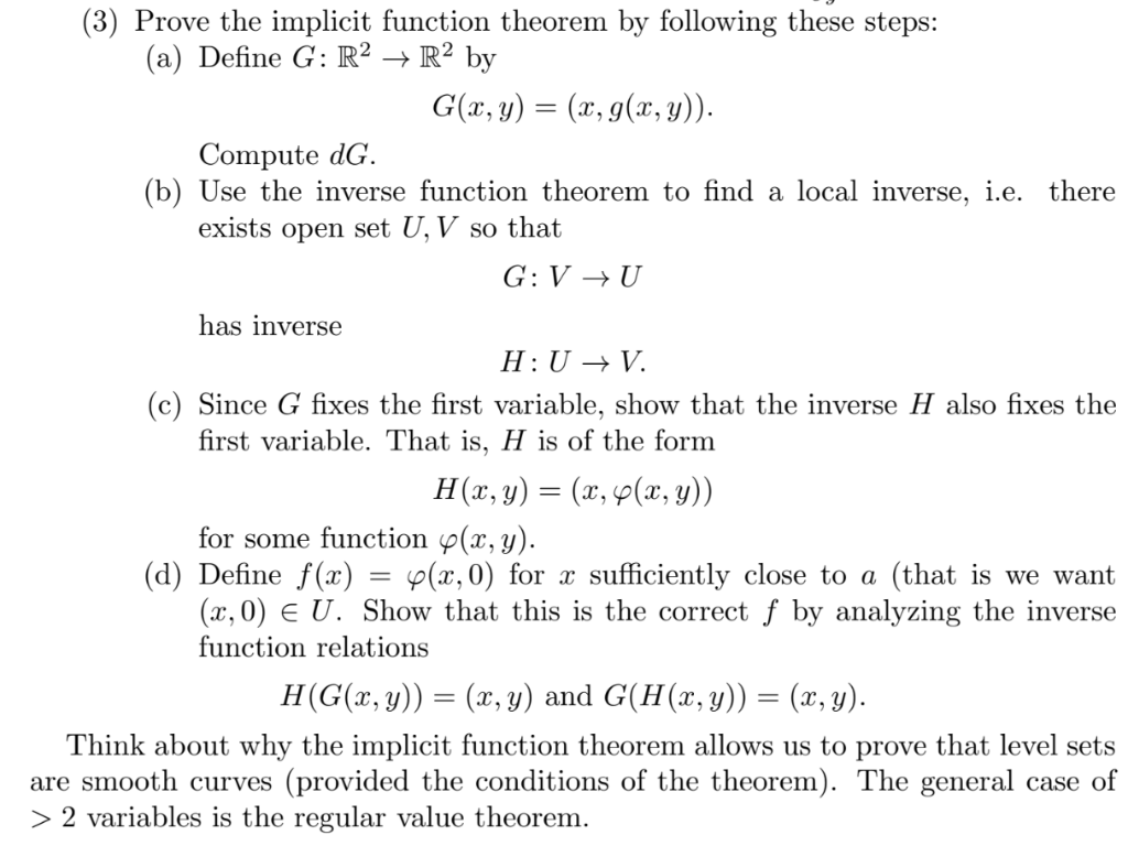 Implicit Function Theorem In Two Variables Let G 1311