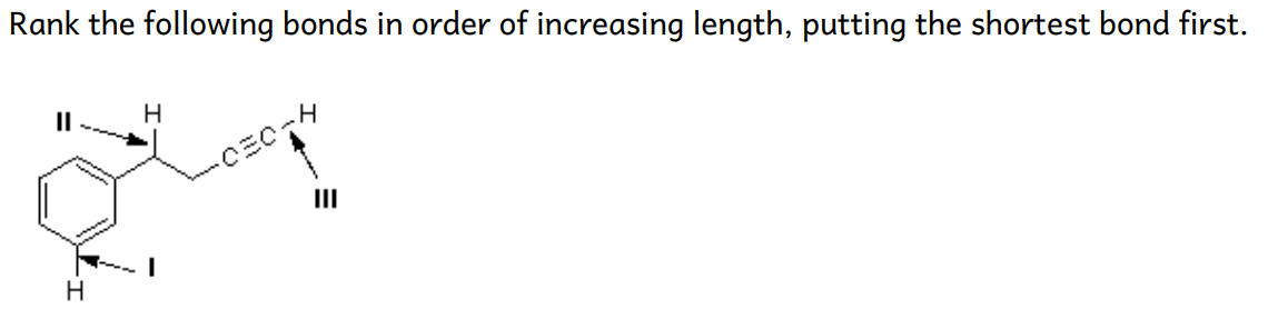 Solved Rank the following bonds in order of increasing | Chegg.com