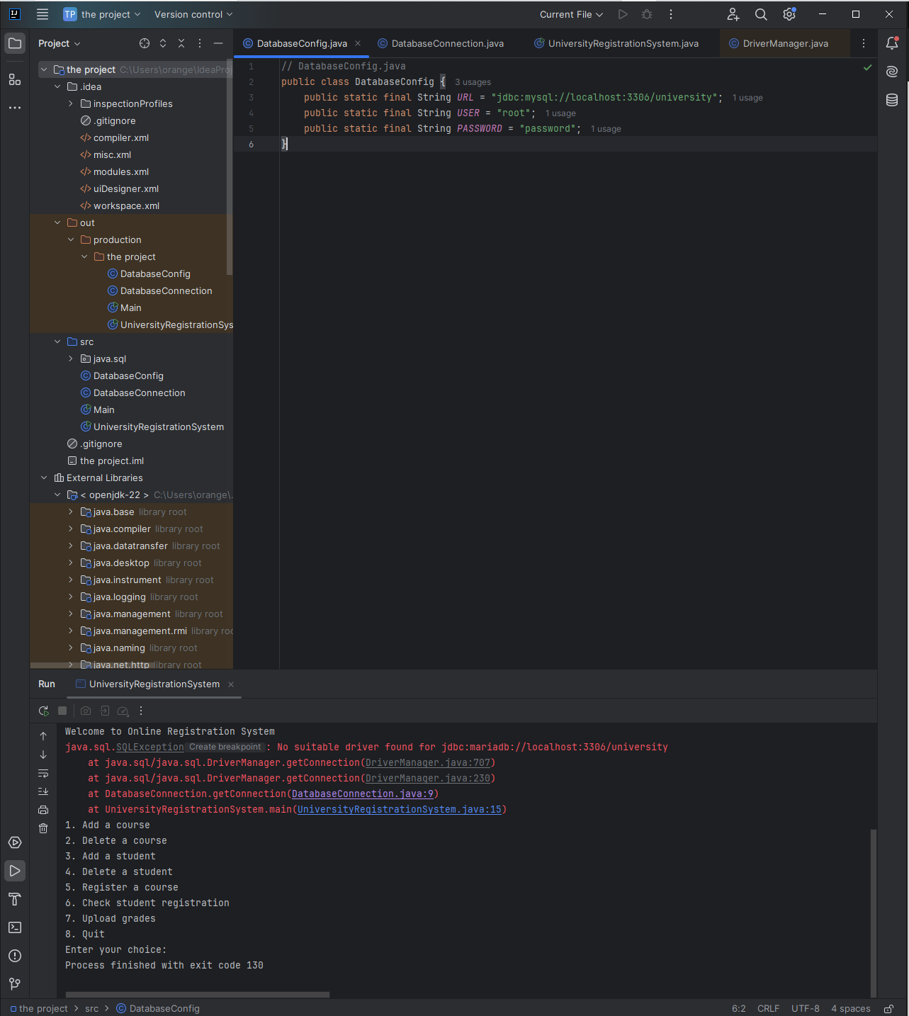 Solved I need help with this error that I am having I am | Chegg.com