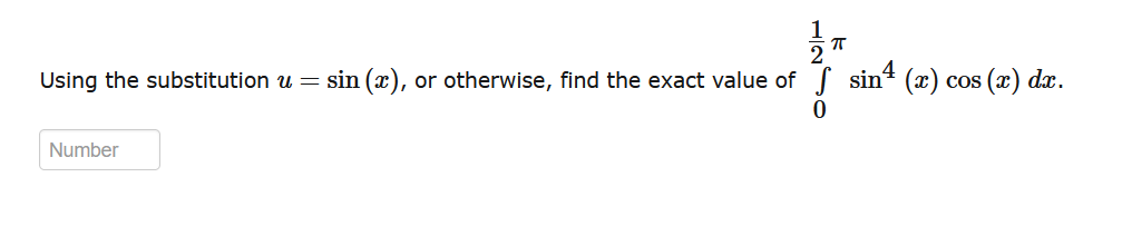 Solved 7T ŽA Using the substitution u = sin (x), or | Chegg.com