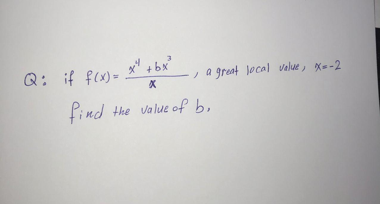 Solved a great local value ; X=-2 Q: if f(x)= #" +63" find | Chegg.com