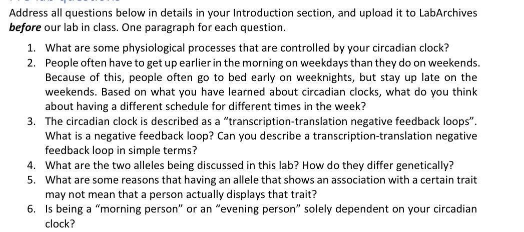Solved Address all questions below in details in your | Chegg.com