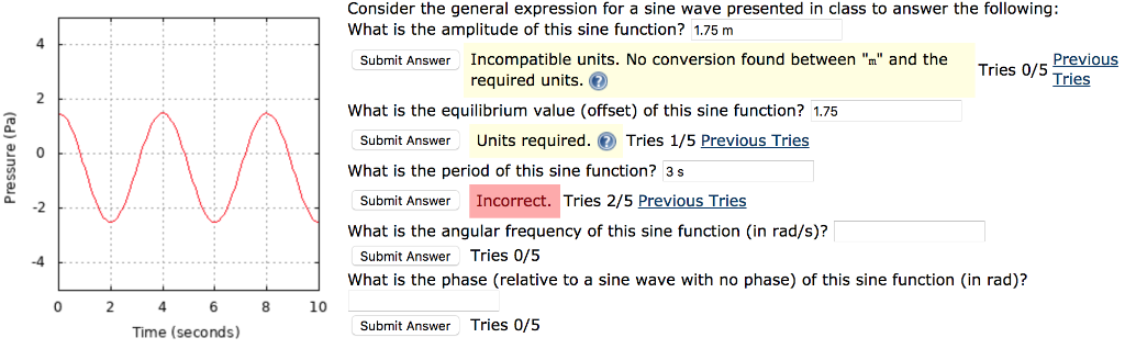 Solved Consider the general expression for a sine wave | Chegg.com