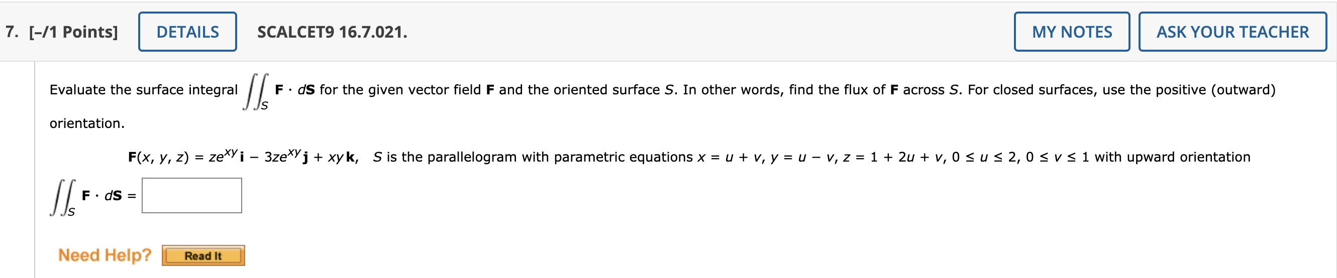 Solved orientation. ∬SF⋅dS= | Chegg.com