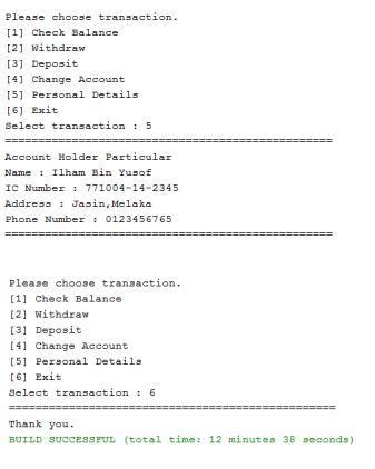 Solved Design and develop a Java program for an ATM machine. | Chegg.com