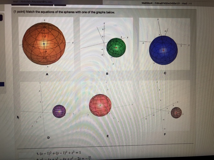 Solved WeBWork: 118tra97432m2450s121 :Hw2:11 (1 point) Match | Chegg.com Solved WeBWork: 118tra97432m2450s121 :Hw2:11 (1 point) Match | Chegg.com