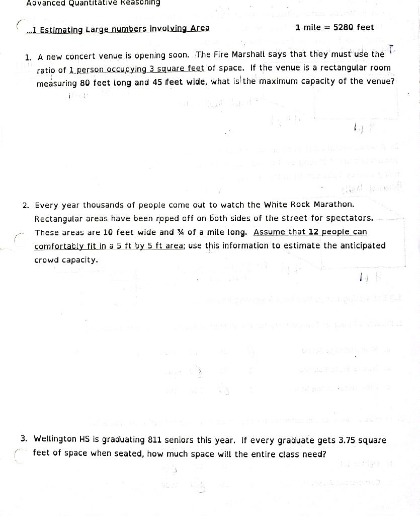 Solved Unit 1 Part 1 Review: Estimating Large Numbers | Chegg.com