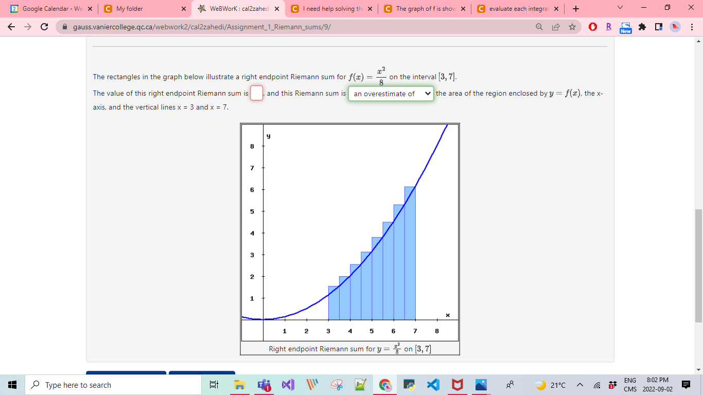 Solved The rectangles in the graph below illustrate a right | Chegg.com