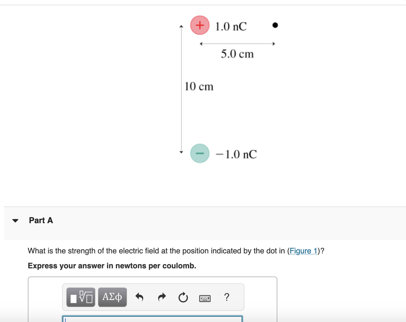 Solved Part A Part BWhat is the direction of the electric | Chegg.com