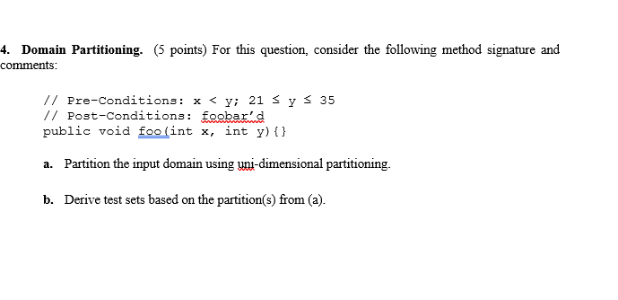 4. Domain Partitioning. (5 points) For this question, | Chegg.com