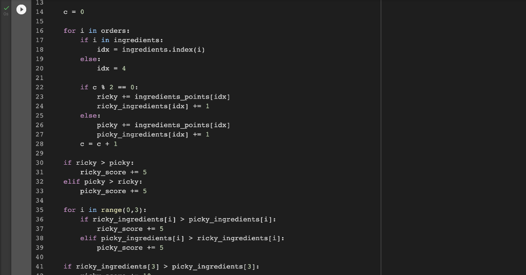 Solved Help in python, please! I think I have most of the | Chegg.com