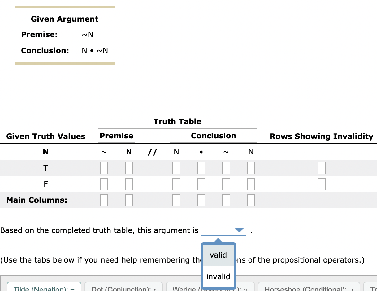 You can use a truth table to determine whether an | Chegg.com