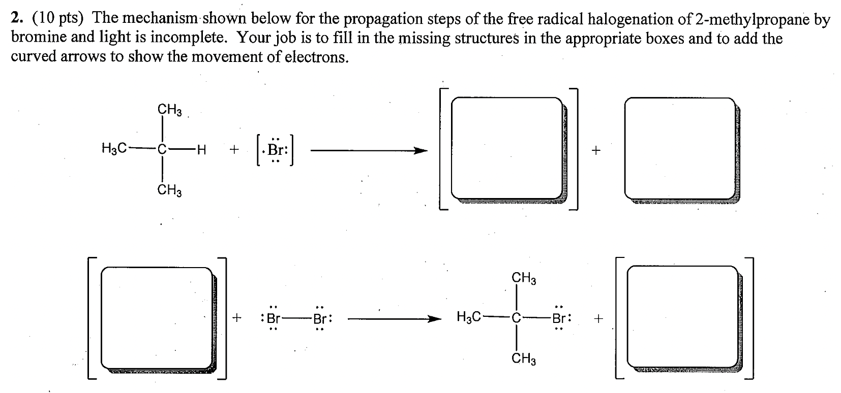 Solved 2. (10 pts) The mechanism shown below for the | Chegg.com