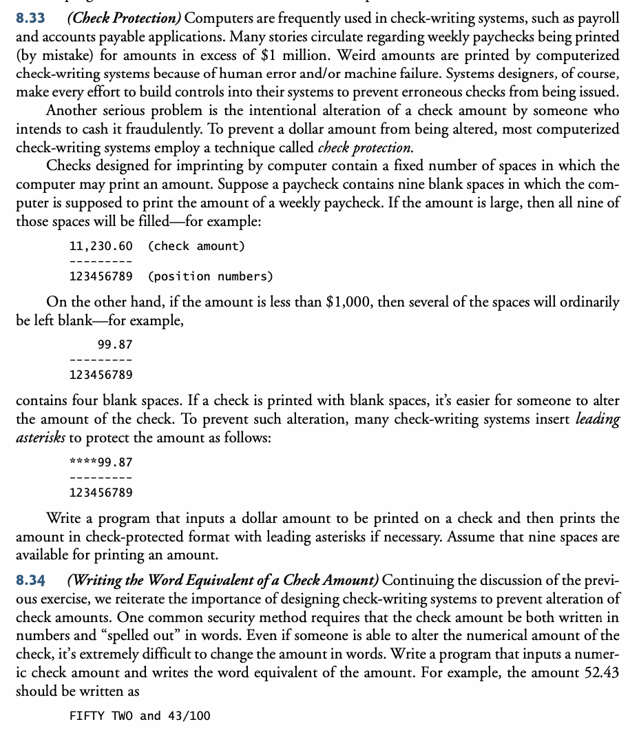 8.33 (Check Protection) Computers are frequently used | Chegg.com