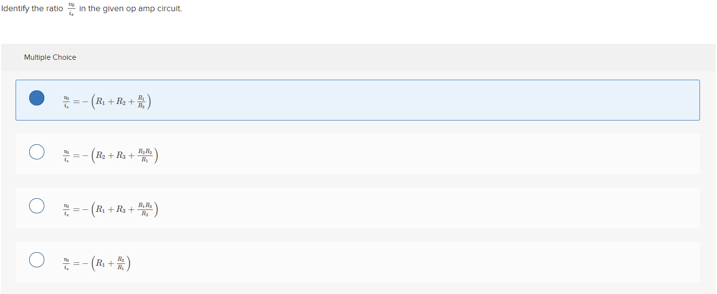 Solved R1 R3 R2 wwwti + + is VO Up Identify the ratio in | Chegg.com