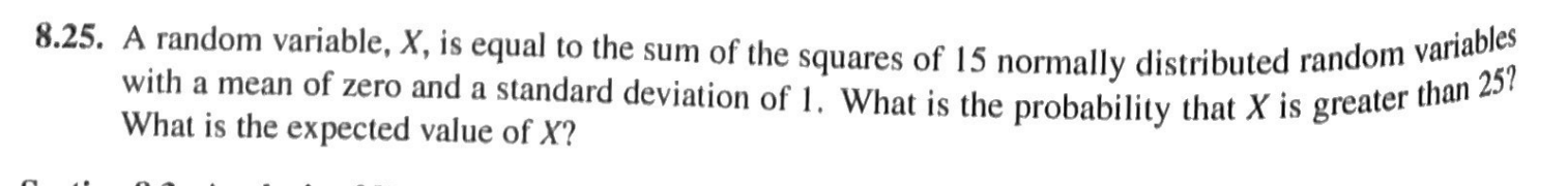 Solved 8.25. A random variable, X, is equal to the sum of | Chegg.com