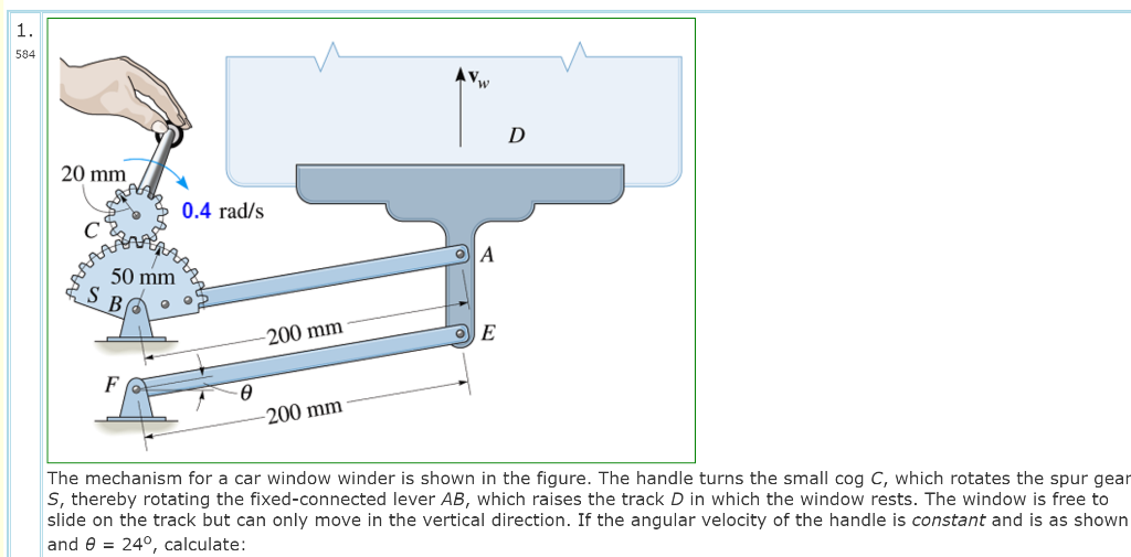 Solved a) the acceleration of the window (in m/s2 and take + | Chegg.com